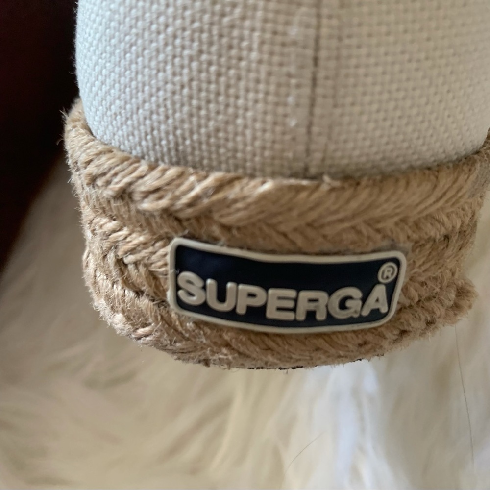 Superga Raffia Platform Sneakers - Gem